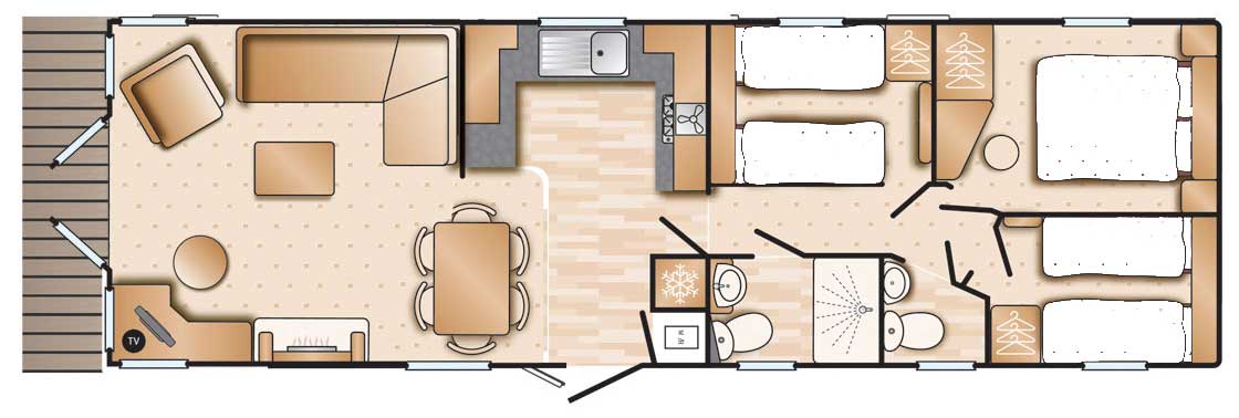 Breakers 3 Bedroom Caravan